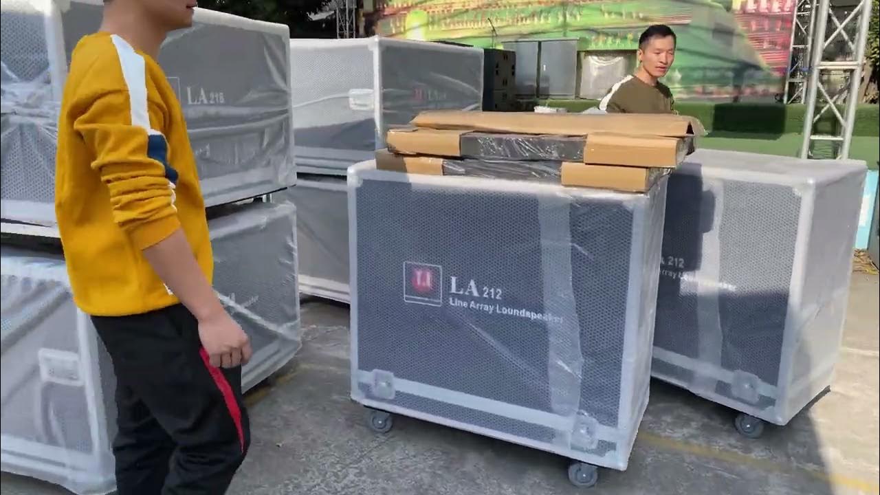 LA 2122&LA 218 dual 12 inch line array sound system T,I audio. - YouTube