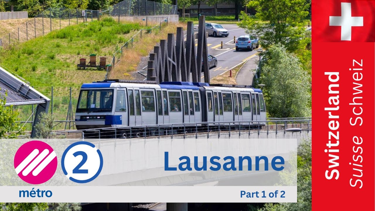 Lausanne, Switzerland Metro Line M2 (Part 1) - YouTube