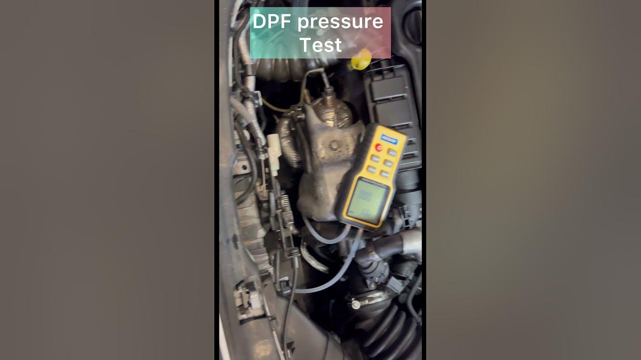 DPF pressure test - YouTube