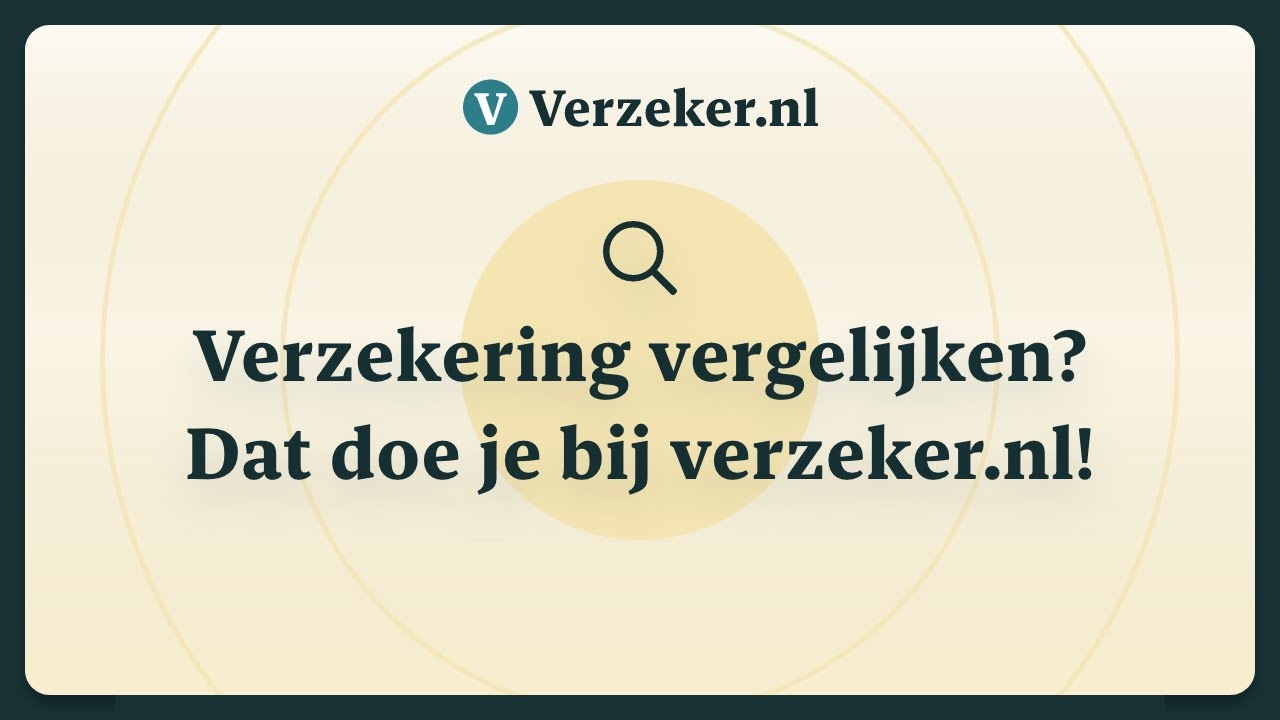 Verzeker.nl - verzekeren begint bij verzeker.nl - YouTube
