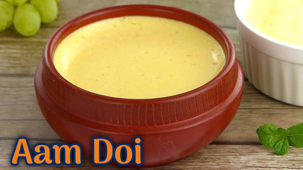 Aam doi|Mango dahi||Mango pudding || No Gelatin no agar agar ||Easy ...