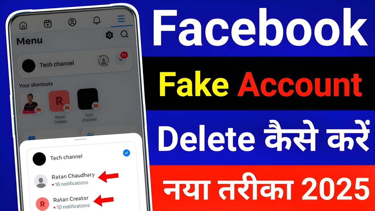 Facebook Fake account Kaise delete Kare | How to Delete Fake facebook ...