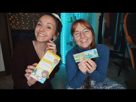 BOB ROSS PAINT & SESH W/ MEGHAN HUGHES!! (except we colored lol)
