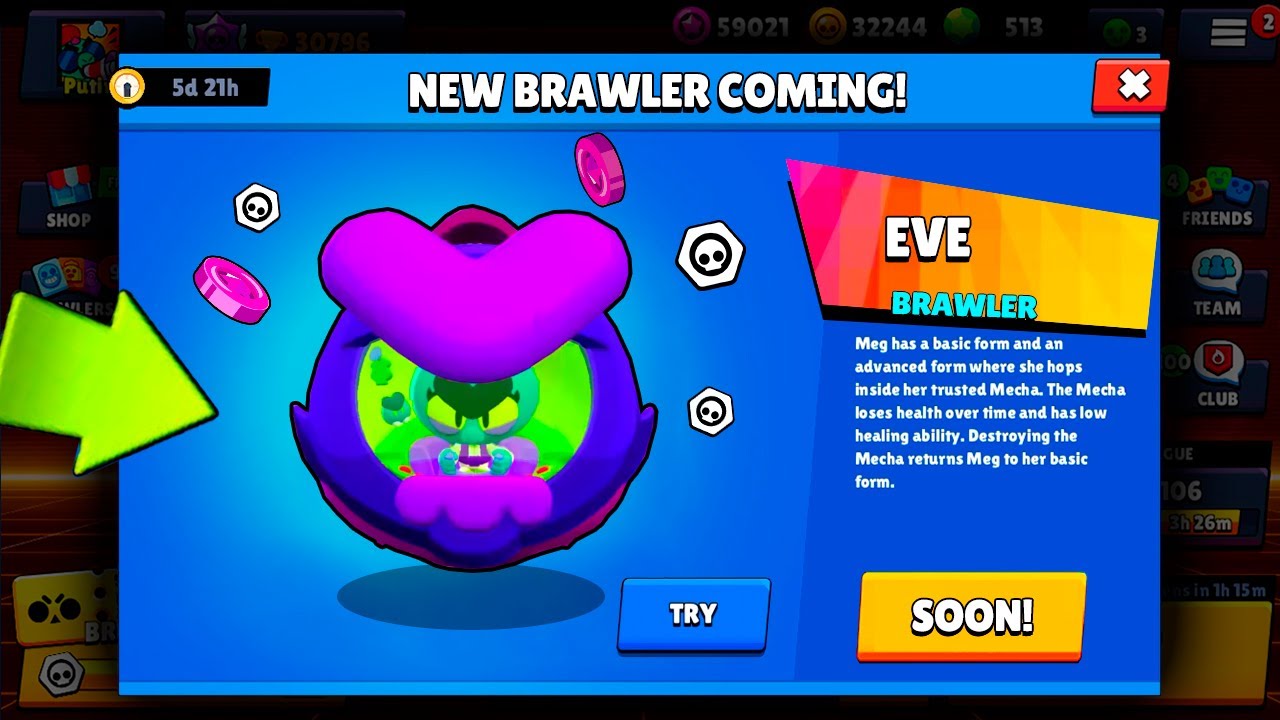 FLYING BRAWLER - New Brawler brawl Stars - YouTube