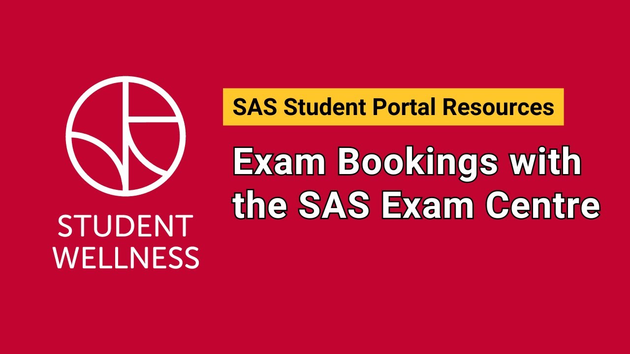 Booking Exams with the Exam Centre: SAS Student Portal Guide - YouTube
