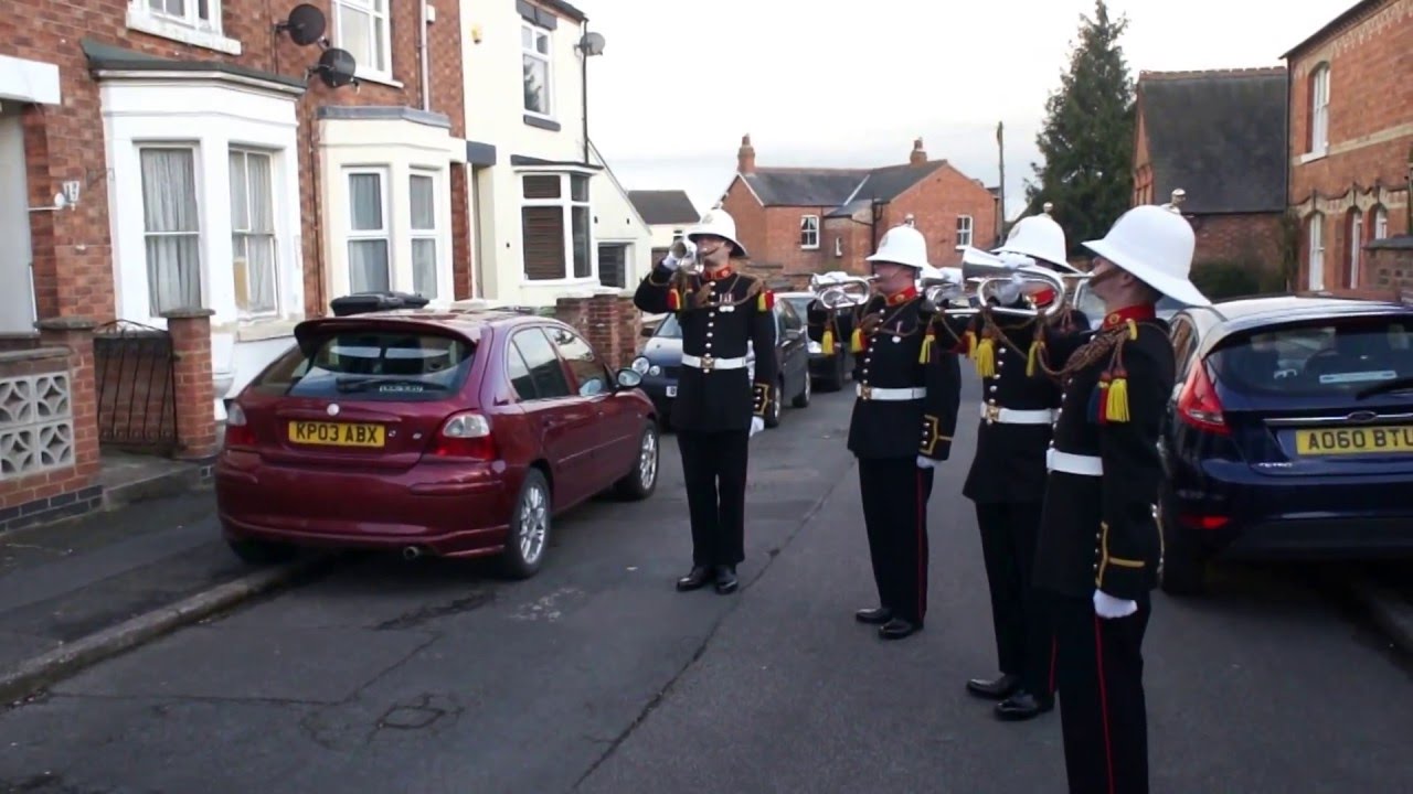 Royal Marines Buglers play for Fred Carrington - YouTube