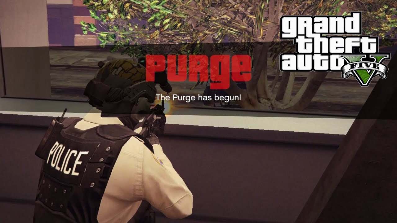 The Purge! GTA V ROLEPLAY | Red Zone sa Police Department | - YouTube