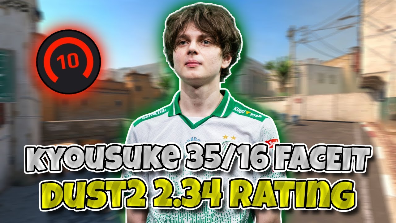 Kyousuke Shows No Mercy on Dust2!!! CS2 POV kyousuke (35/16) (dust2) | Counter-Strike 2 Faceit ...
