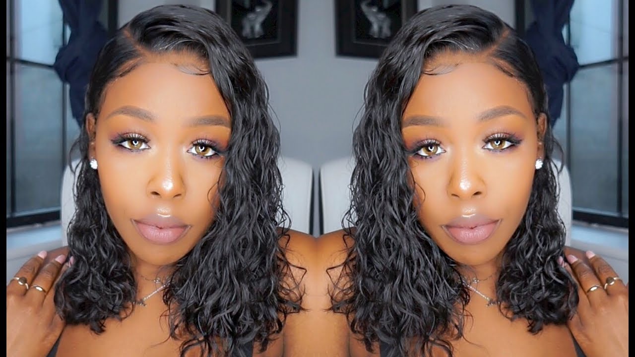 Easy WET & WAVY look, Pre-plucked, Pre-bleached Affordable 360 Lace Wig ...