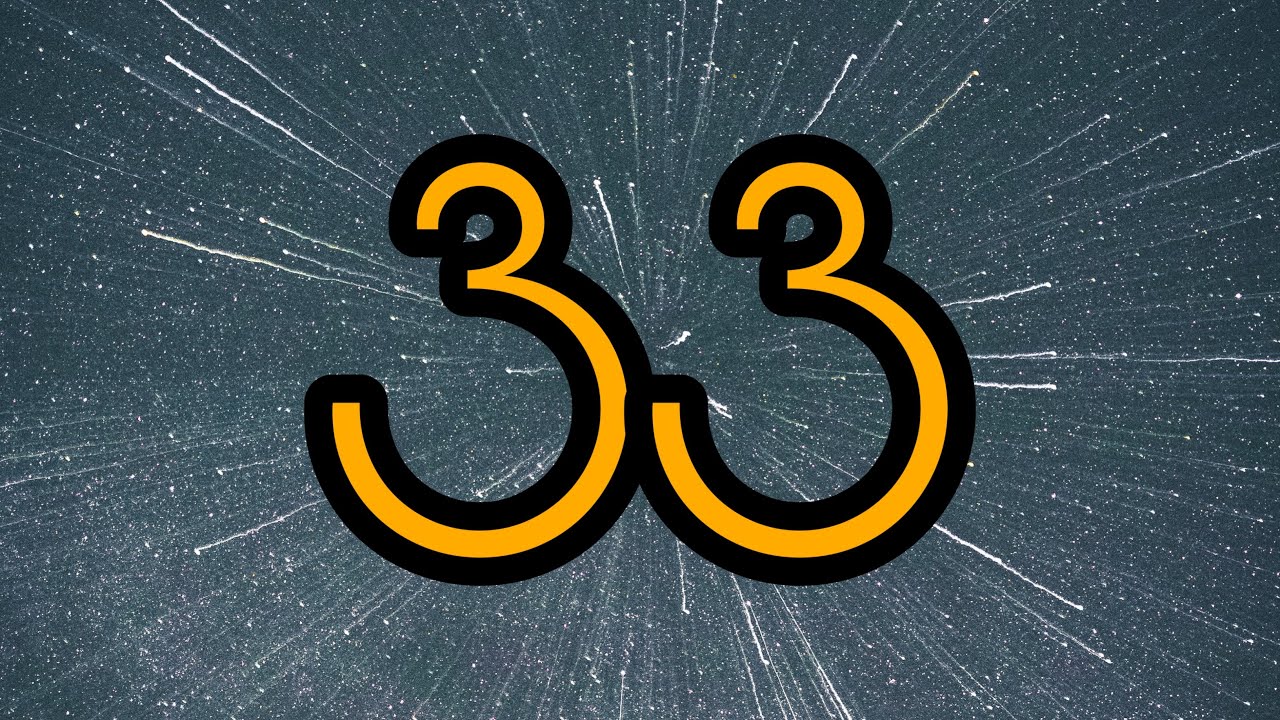 33 Second Timer ⏰ | Bright big yellow numbers and relaxing background ...