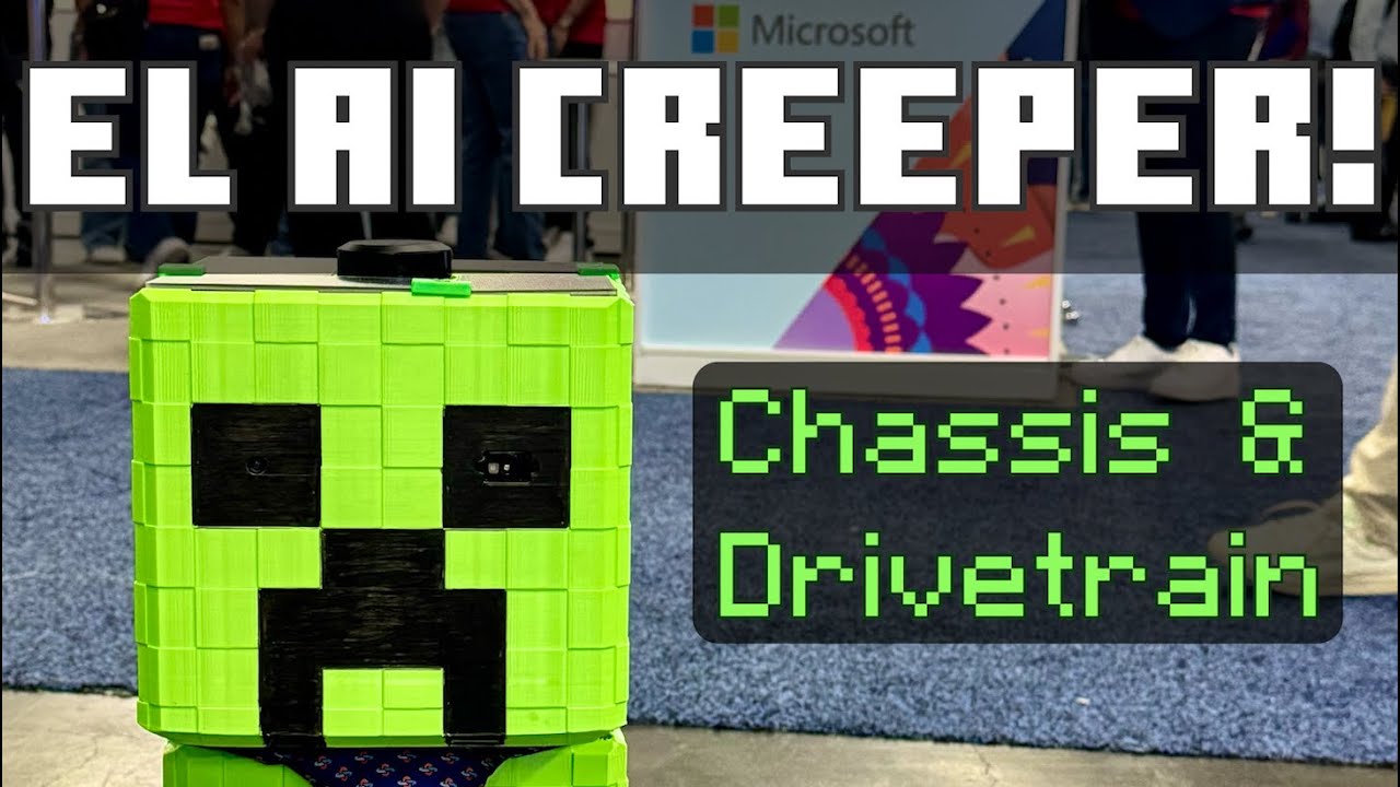 Build a Minecraft Creeper Robot IRL – Vol. 1: Chassis & Drivetrain ...