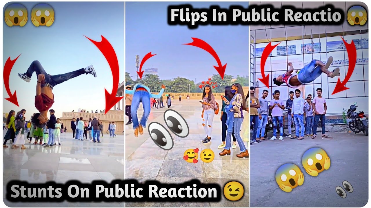 Crezy Public Reaction Flips Video || Public In Girls Reaction Flips ...