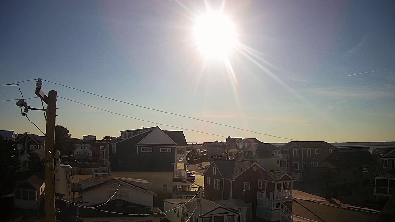 Time Lapse of Sunset over Strathmere Bay (Strathmere, NJ) on 03/01/2019 ...