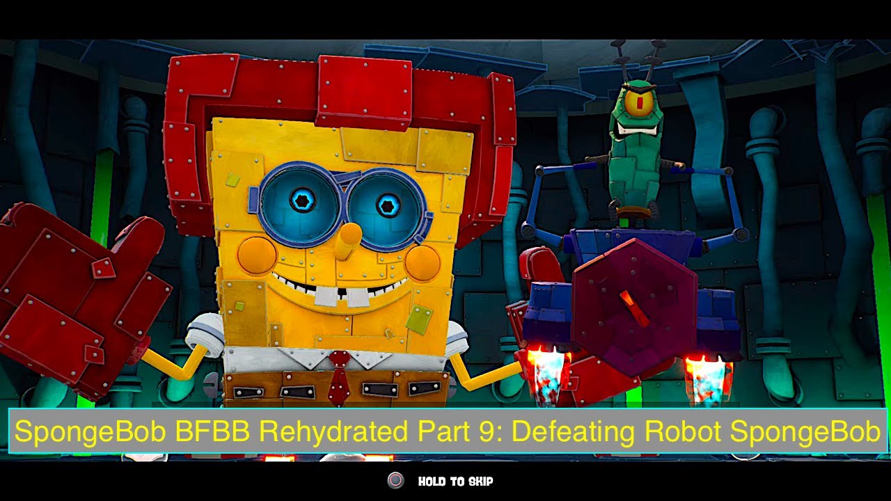 SpongeBob BFBB Rehydrated Part 9: Defeating Robot SpongeBob - YouTube