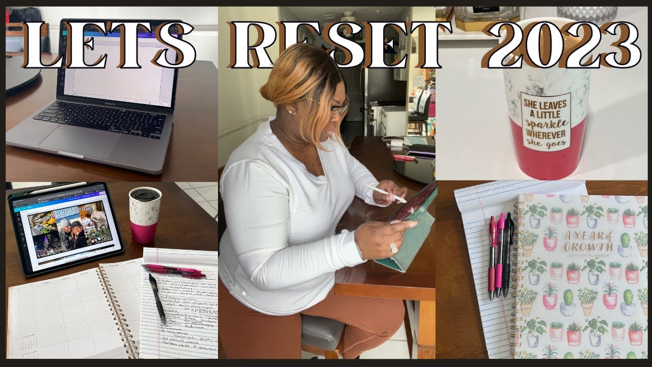 2023 NEW YEAR RESET: digital vision board in Canva + setting goals for ...