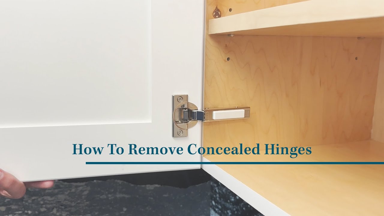 How To Remove Concealed Hinges - YouTube