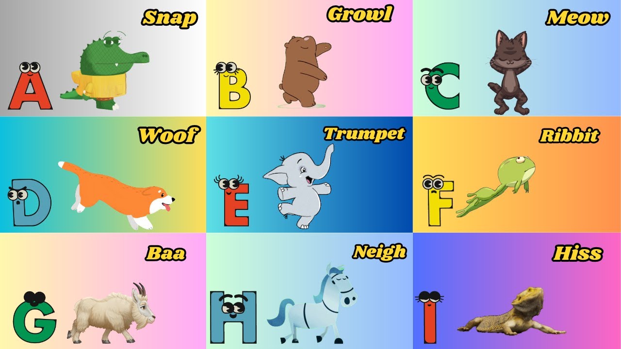 Alphabet Animal Sounds Song 2402 | Nursery Rhymes | Kids TV Education ...