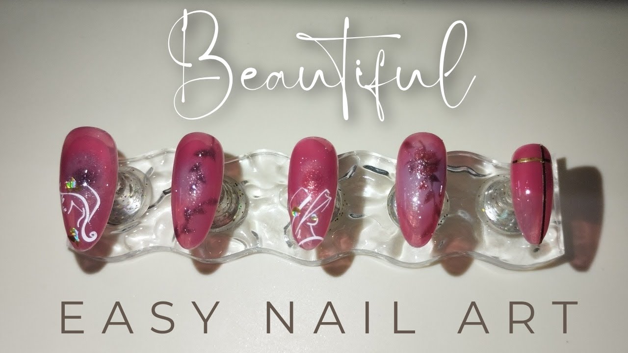 NAIL SET SIMPLE EASY TO DO. BEGINNER FRIENDLY NAIL ART DESIGN. CAN DO ...