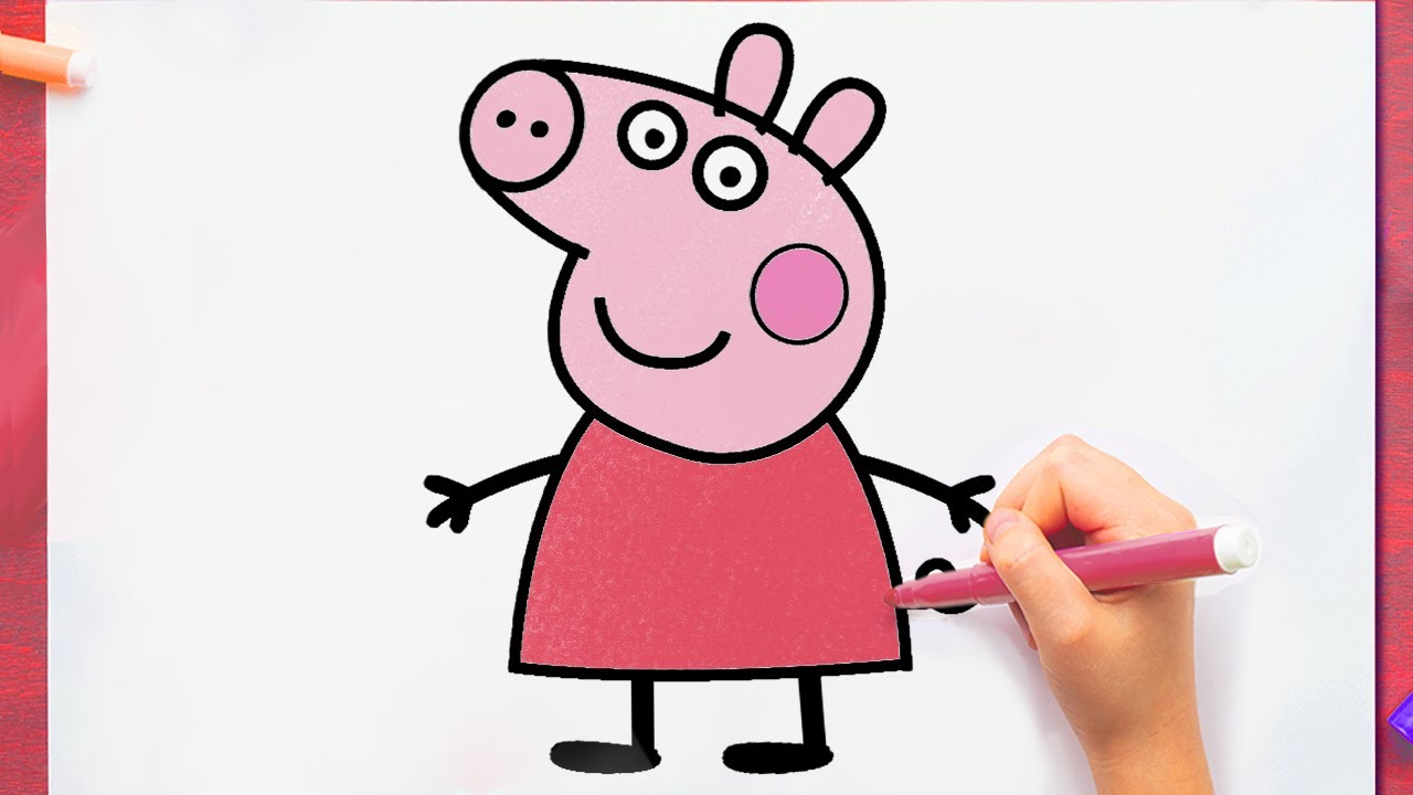 COMO DIBUJAR A PEPPA PIG PASO A PASO FACIL - YouTube