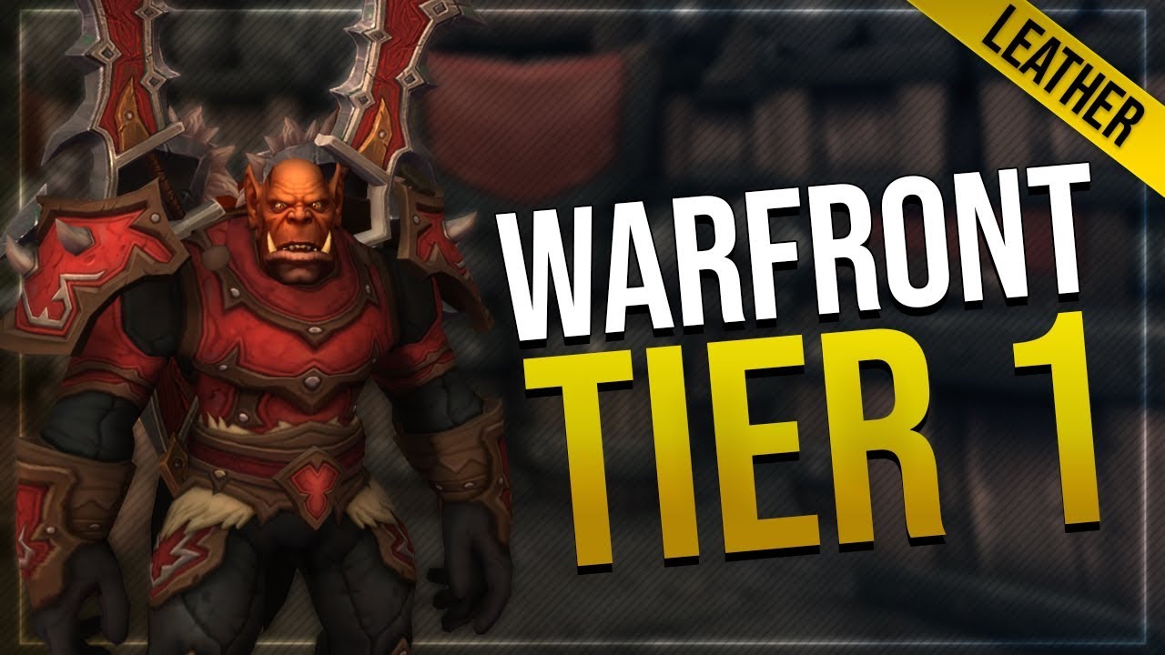 Warfront Tier 1 Leather Armor & Weapons | All Races | Battle for ...