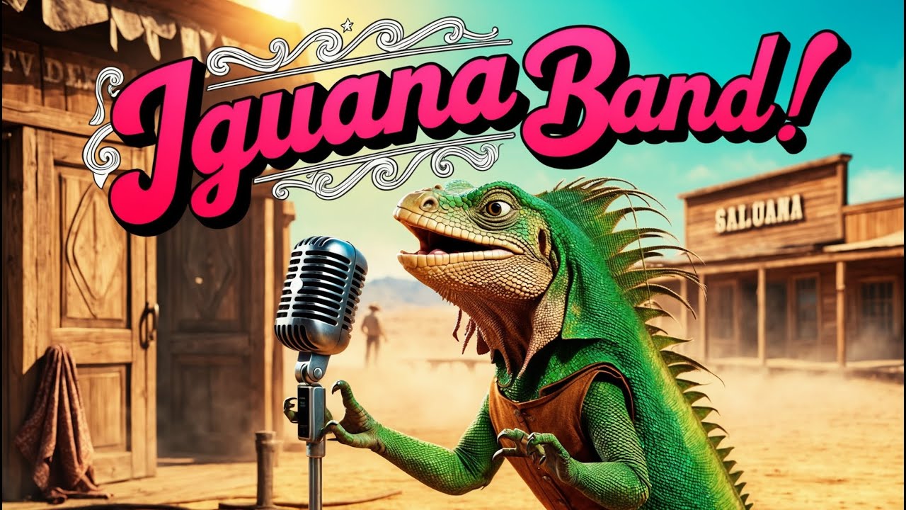 The Iguana Band | Fun Animal Song for Kids | Join the Wild West Party ...