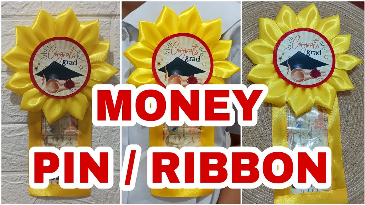 Money Pin/Ribbon for Graduation - YouTube
