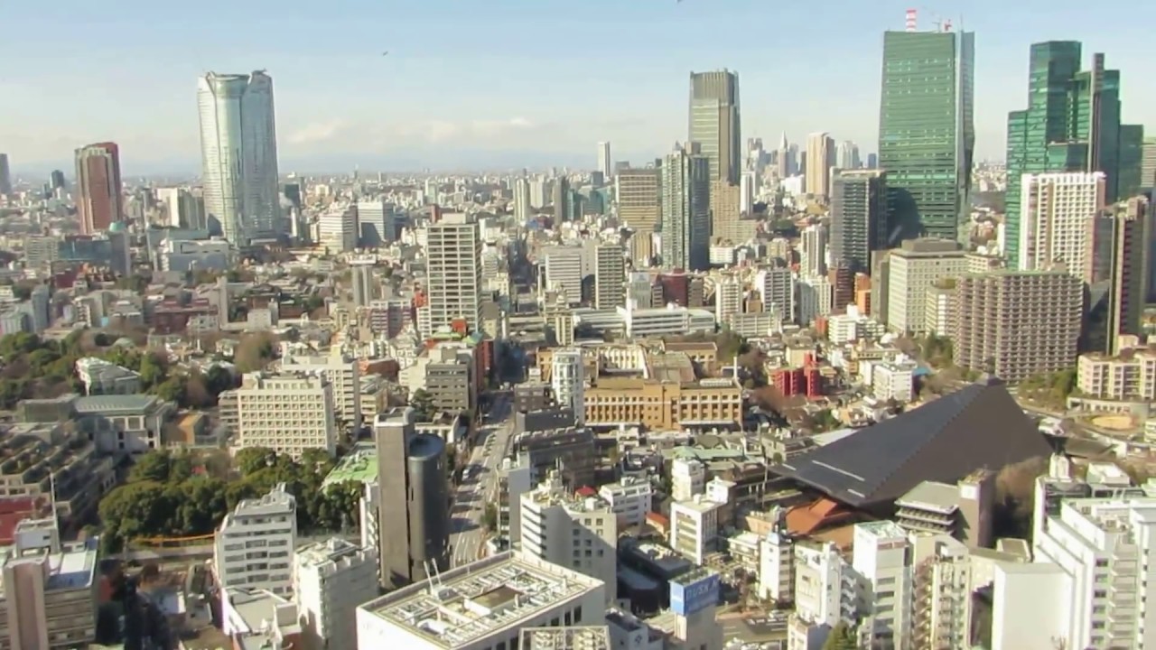 View from the top of the Tokyo Tower - YouTube