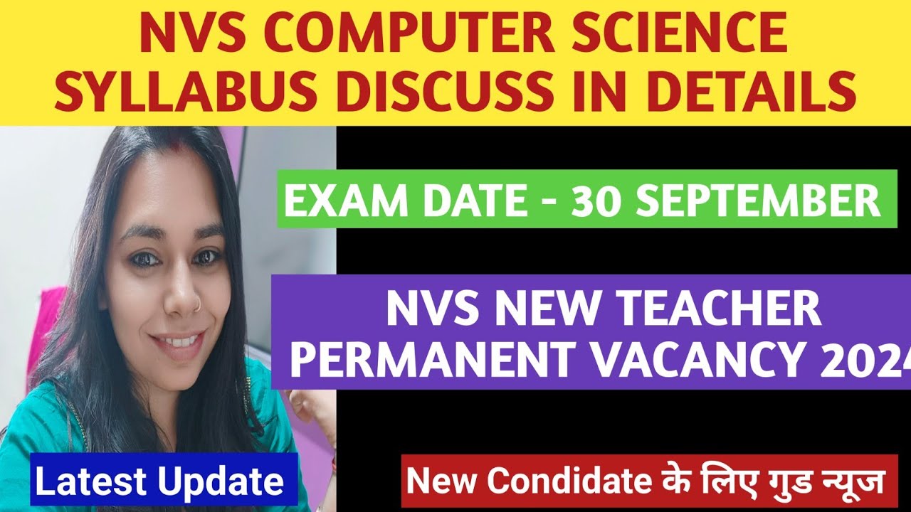 NVS Computer Syllabus Discuss In Details|| NVS PERMANENT VACANCY 2024 # ...