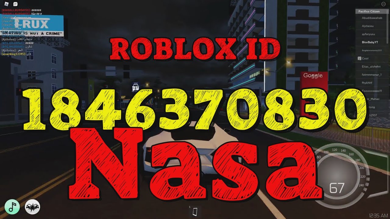 NASA Roblox Song Codes - YouTube