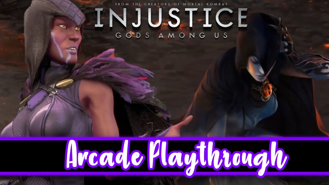 Injustice Gods Among Us | Raven Arcade Ladder Playthrough - YouTube