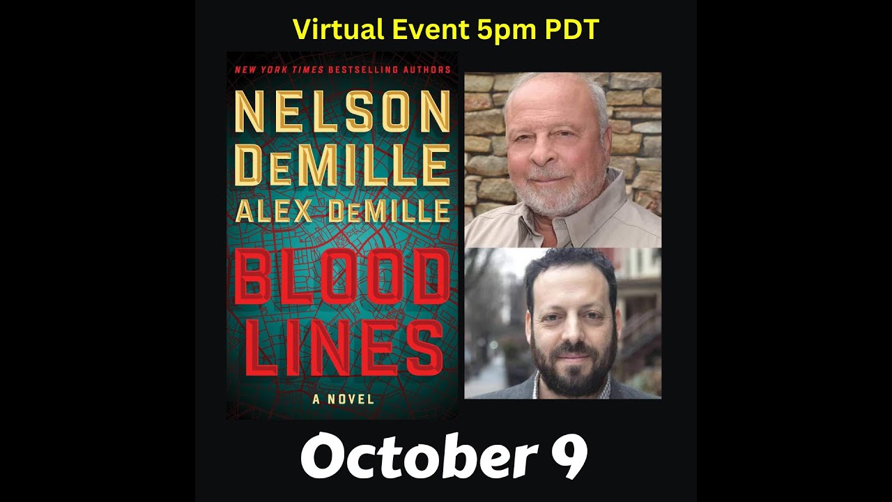Nelson DeMille and Alex DeMille discuss Blood Lines - YouTube