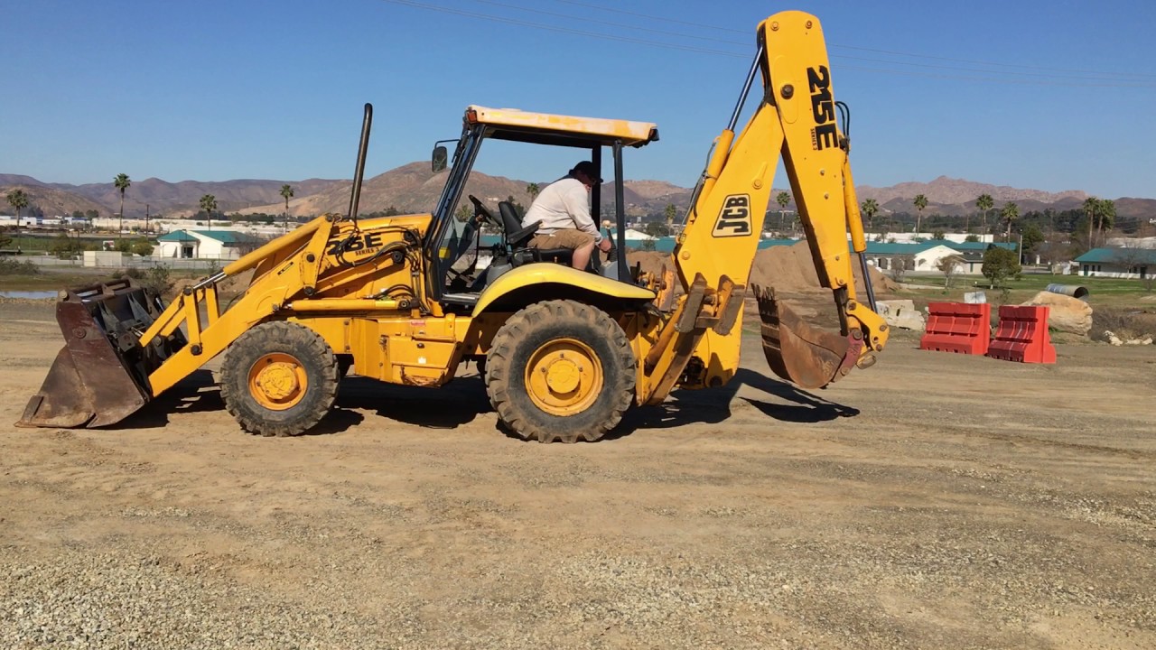 JCB 215E Series III Backhoe, - YouTube