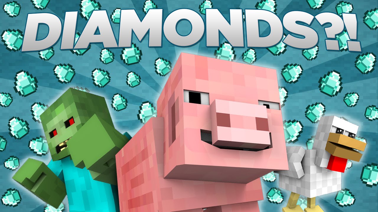 If Mobs Liked Diamonds - Minecraft - YouTube
