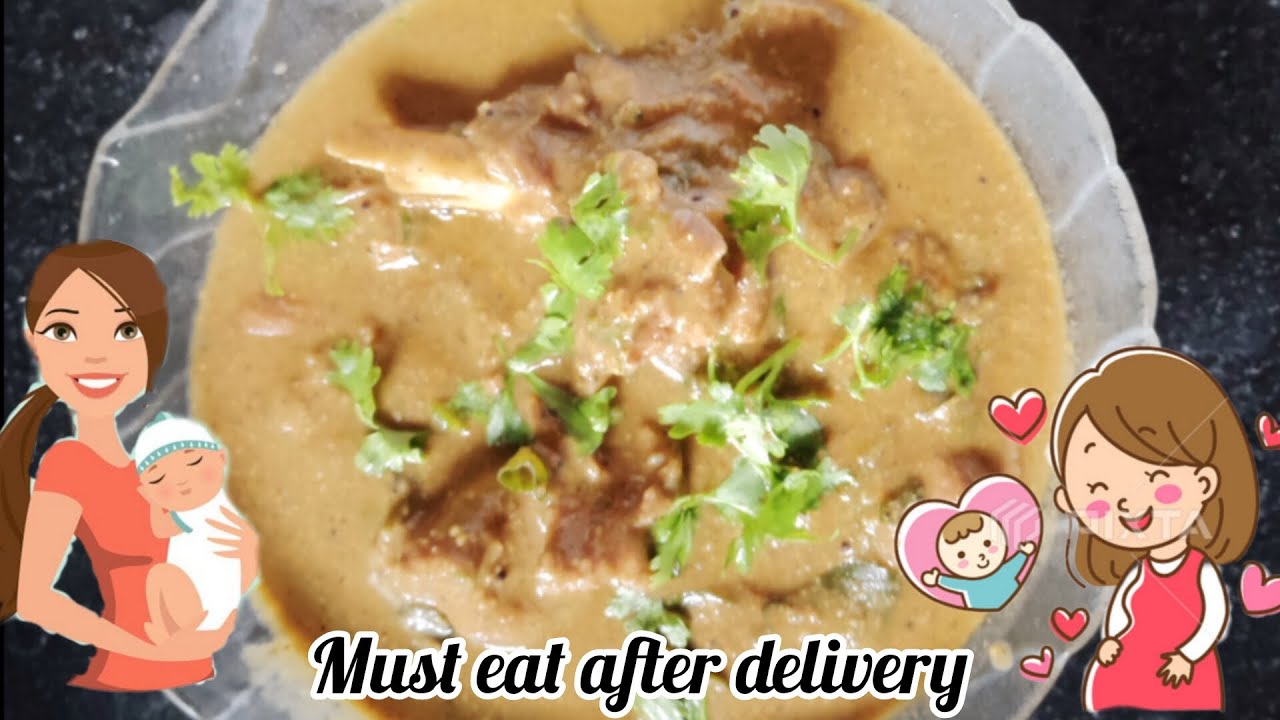 prasava kulambu| jacha salna|thai paal surakum|post delivery food for ...