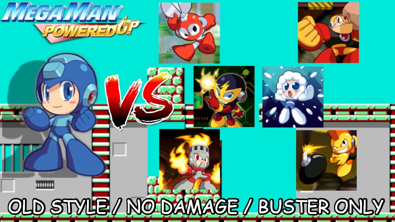 Mega Man Powered Up: All Bosses (Old Style/No Damage/Mega Buster Only ...