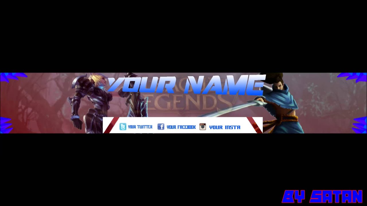 League of Legends Banner Template - YouTube