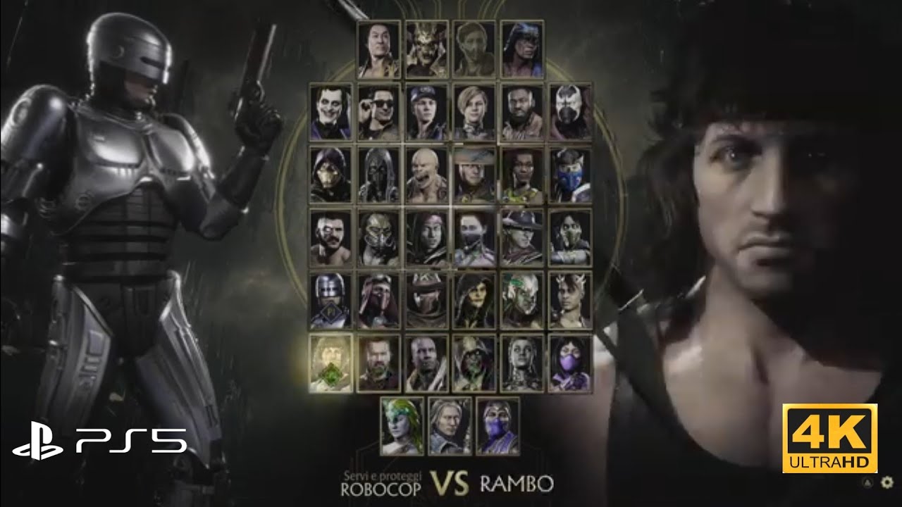 RoboCop VS Rambo-[PS5[4k60]#PS5#Mortal Kombat - YouTube
