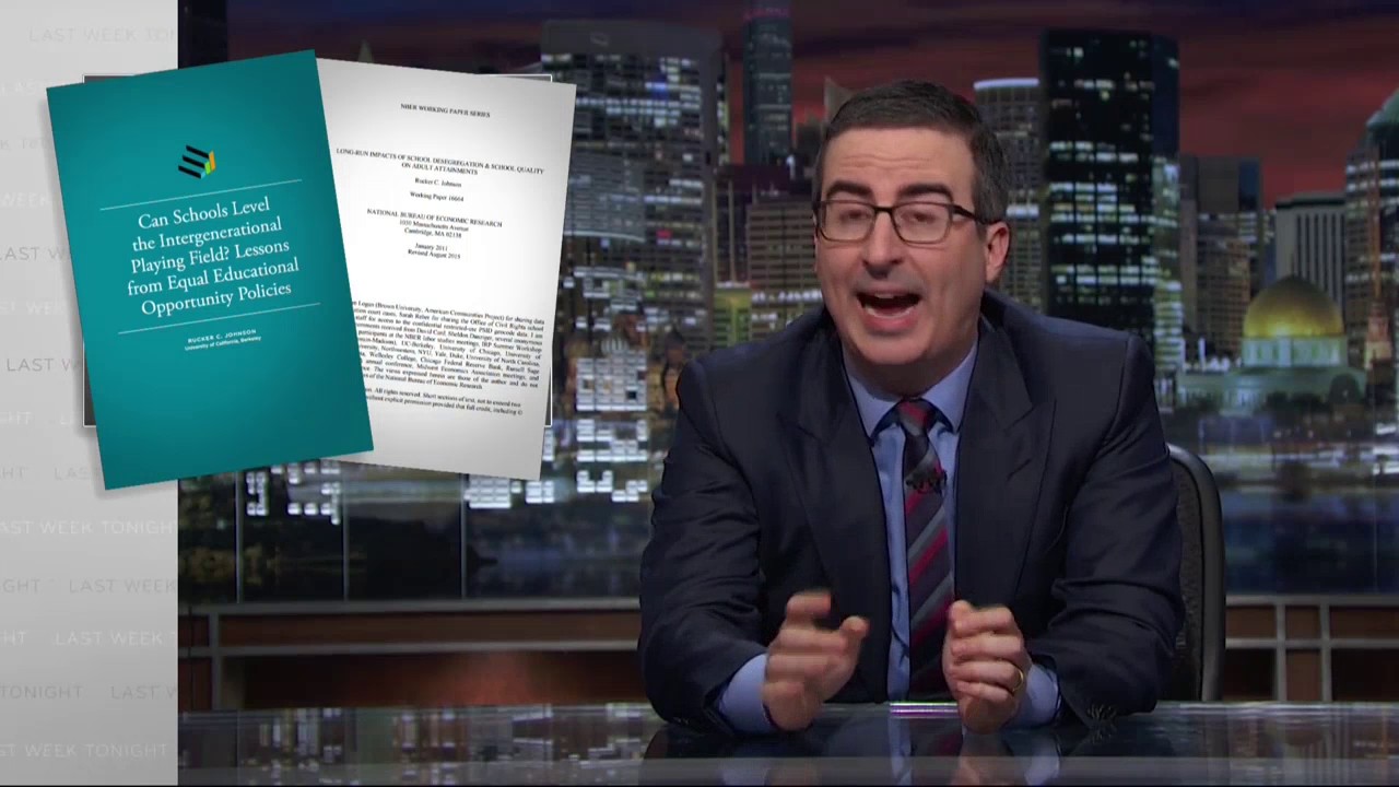 Professor Rucker Johnson on John Oliver - YouTube