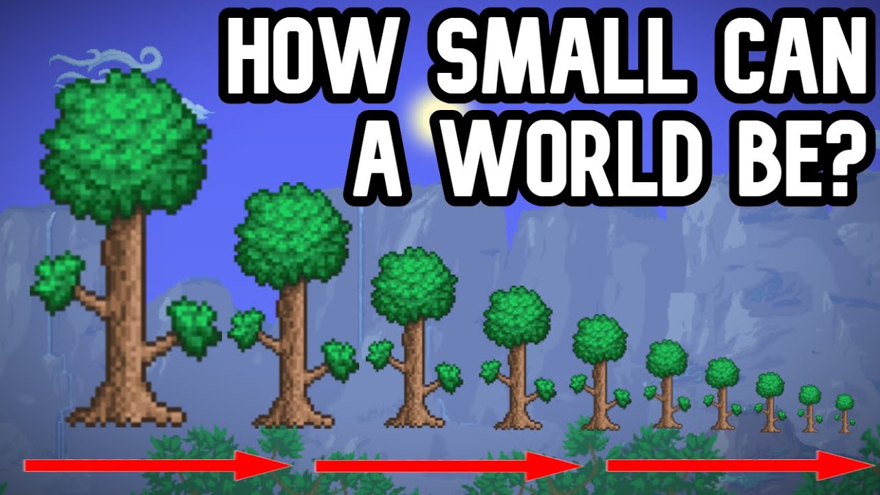What is the smallest possible Terraria world? - YouTube