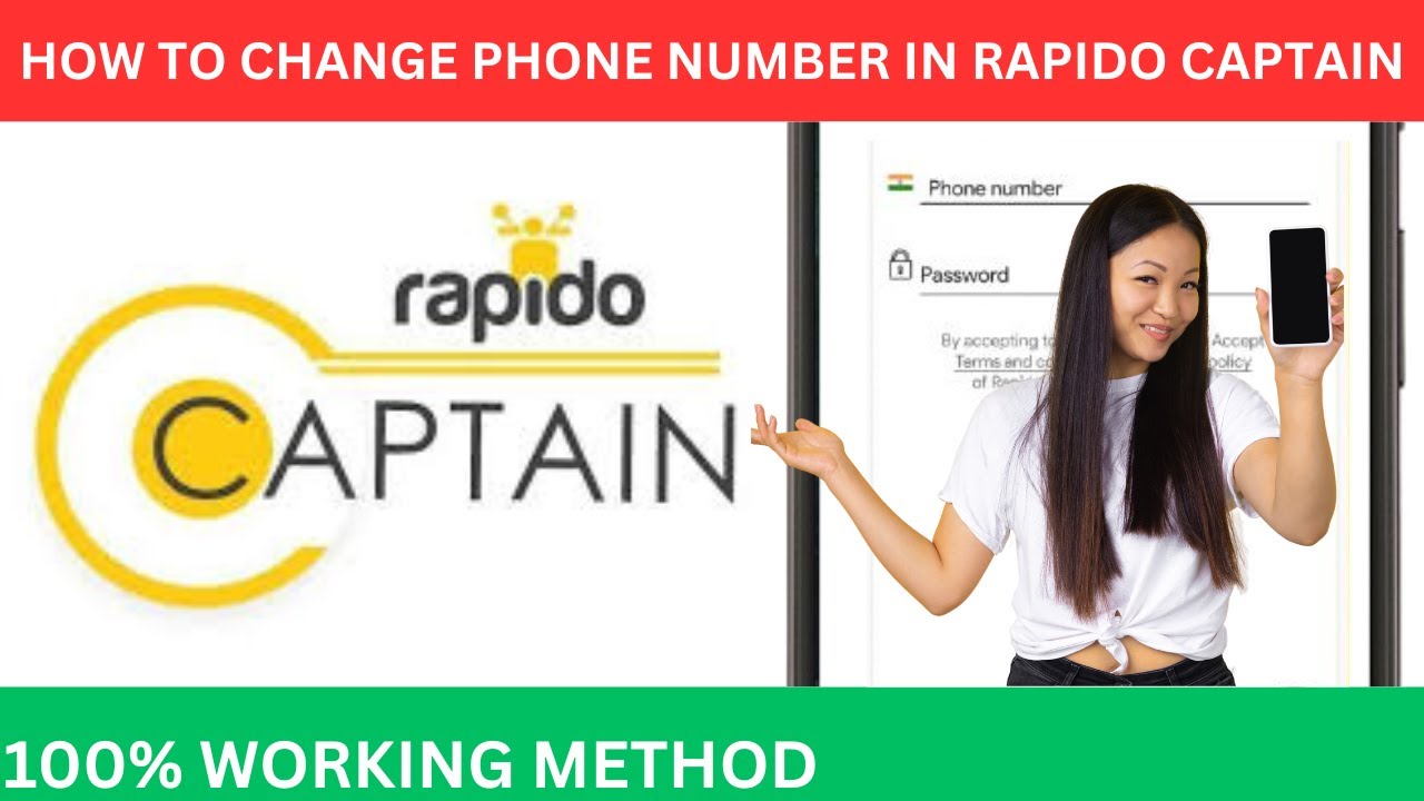 How To Change Rapido Captain Mobile Number - Change Registered Mobile ...