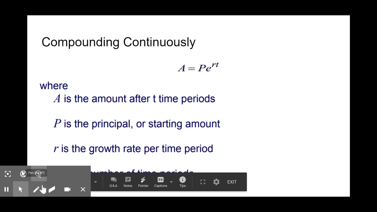Compound Interest (Log Apps 1 of 4) - YouTube
