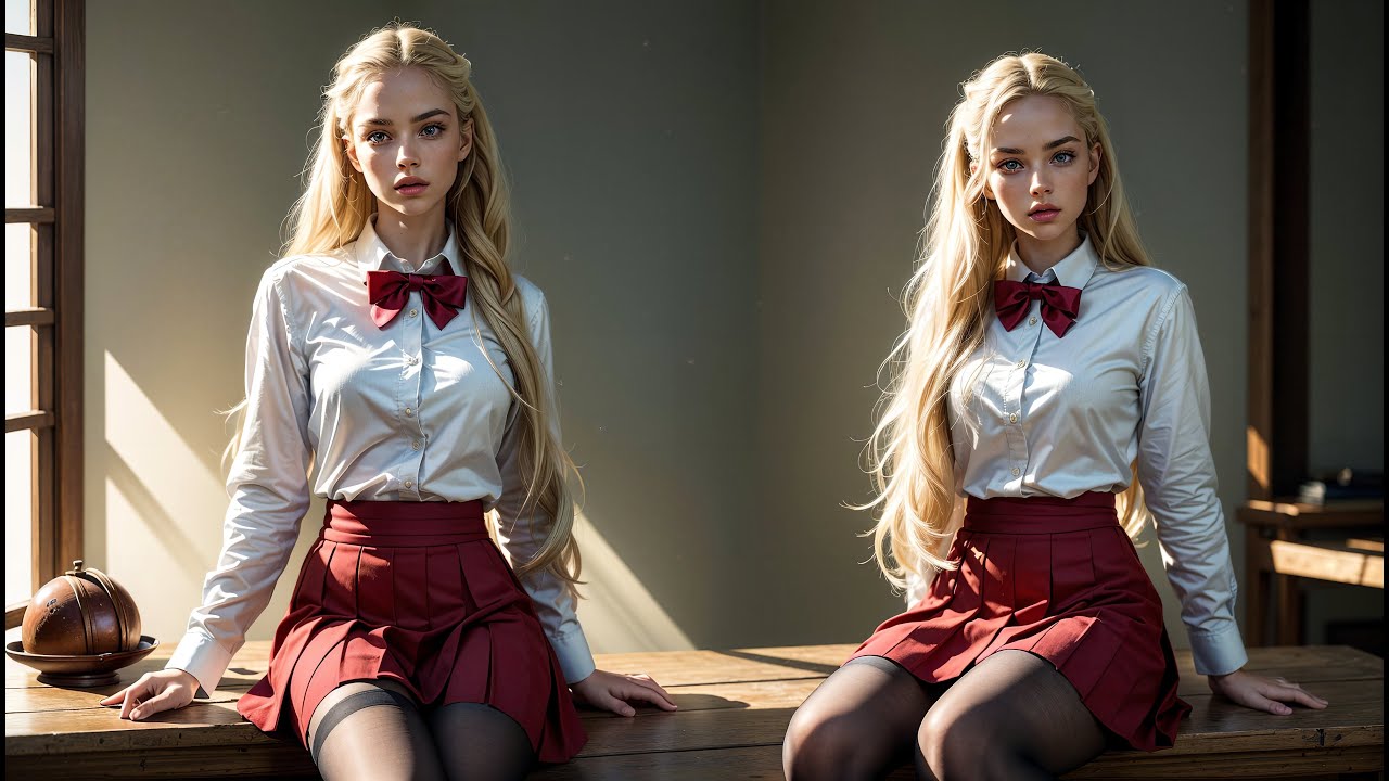 AI GIRL School Girls2, Beautiful AI models - YouTube