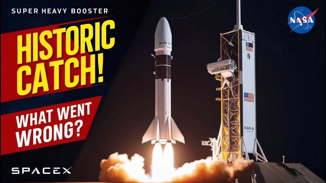 SpaceX's First Ever Starship Booster Catch! 🚀 But What Went Wrong ...