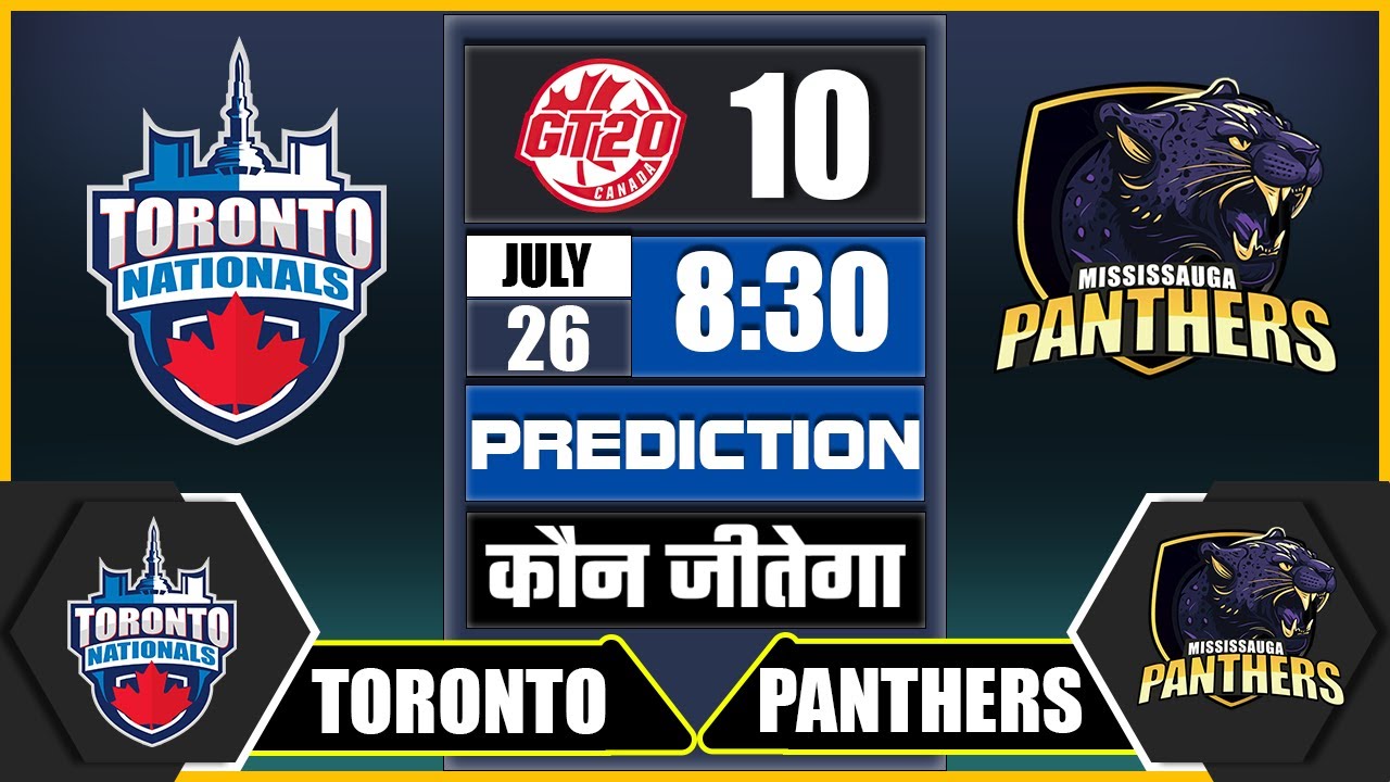 Toronto Nationals vs Mississauga Panthers,TOR vs MS, Match 8, Global ...
