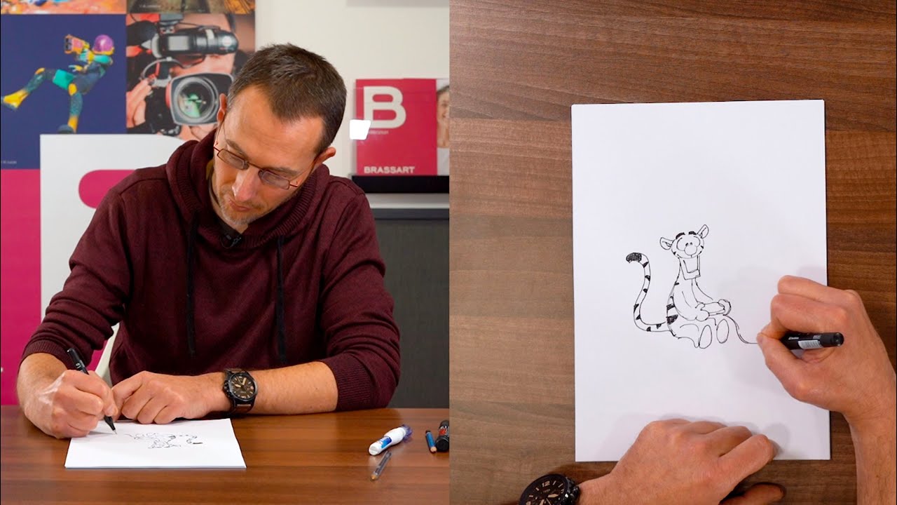 Performance Live Dessin - Intervenant BRASSART Vincent Beaufrère - YouTube