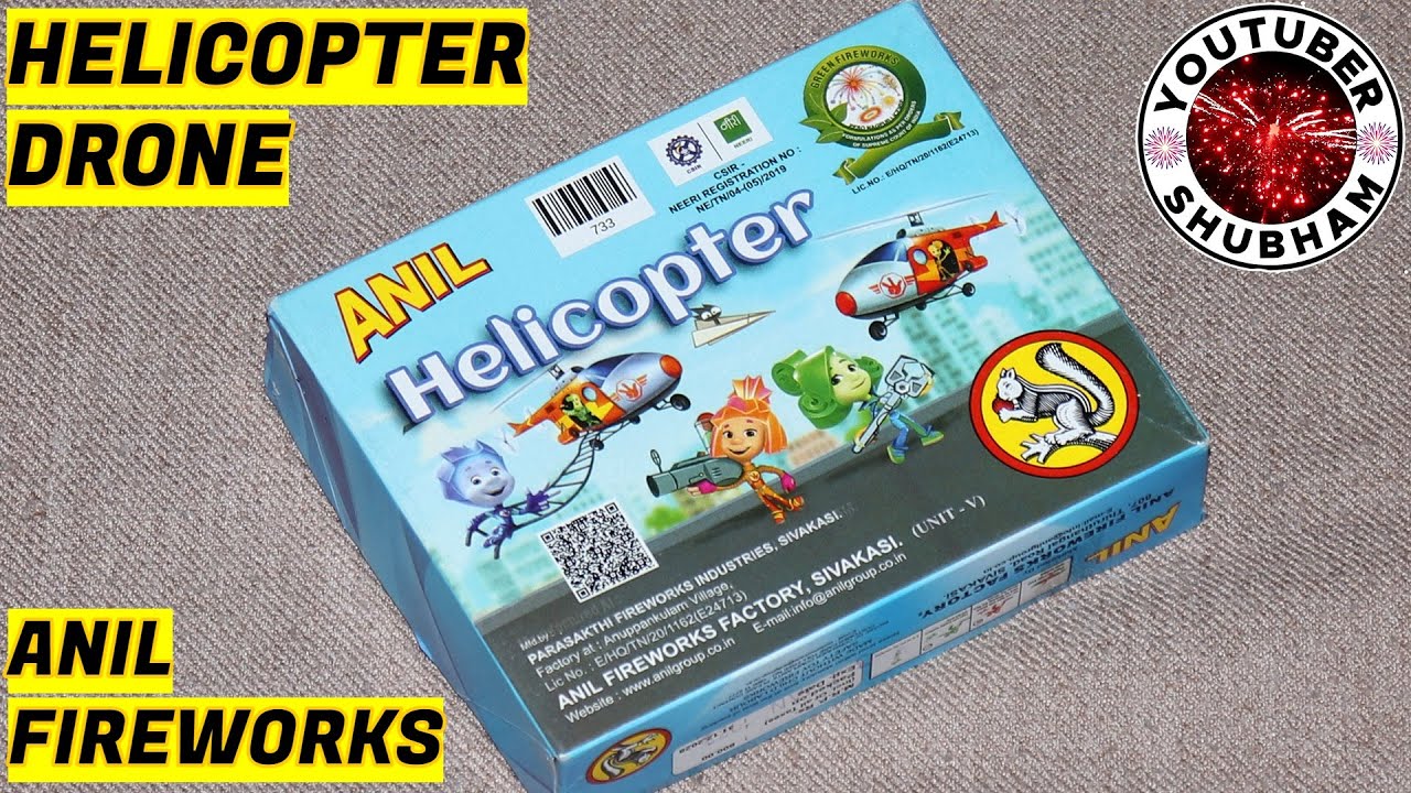 Helicopter from Anil Fireworks - Fancy Drone Cracker for Diwali - YouTube