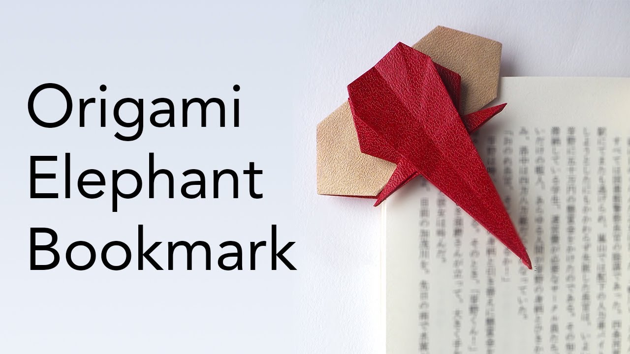 Tutorial for Origami Elephant Bookmark (Anh Dao) - YouTube