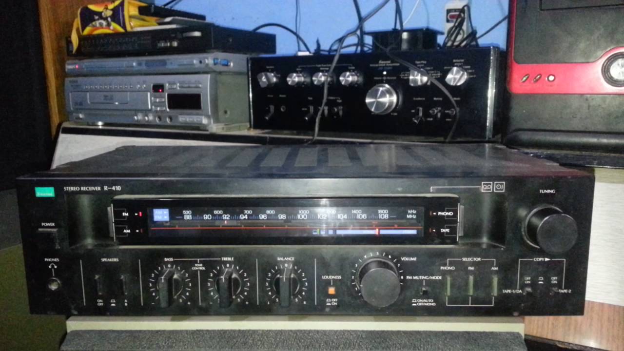 Sansui receiver R-410 - YouTube
