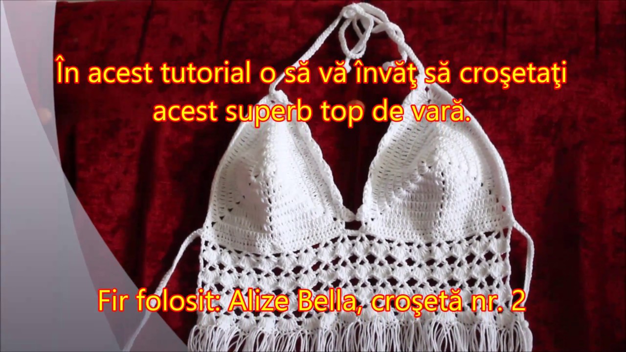TOP de vară croşetat - YouTube