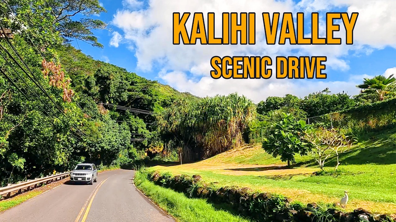 Kalihi St to Kalihi Valley Drive | Relaxing Scenic Drive Through Honolulu, Hawaii 4K - YouTube